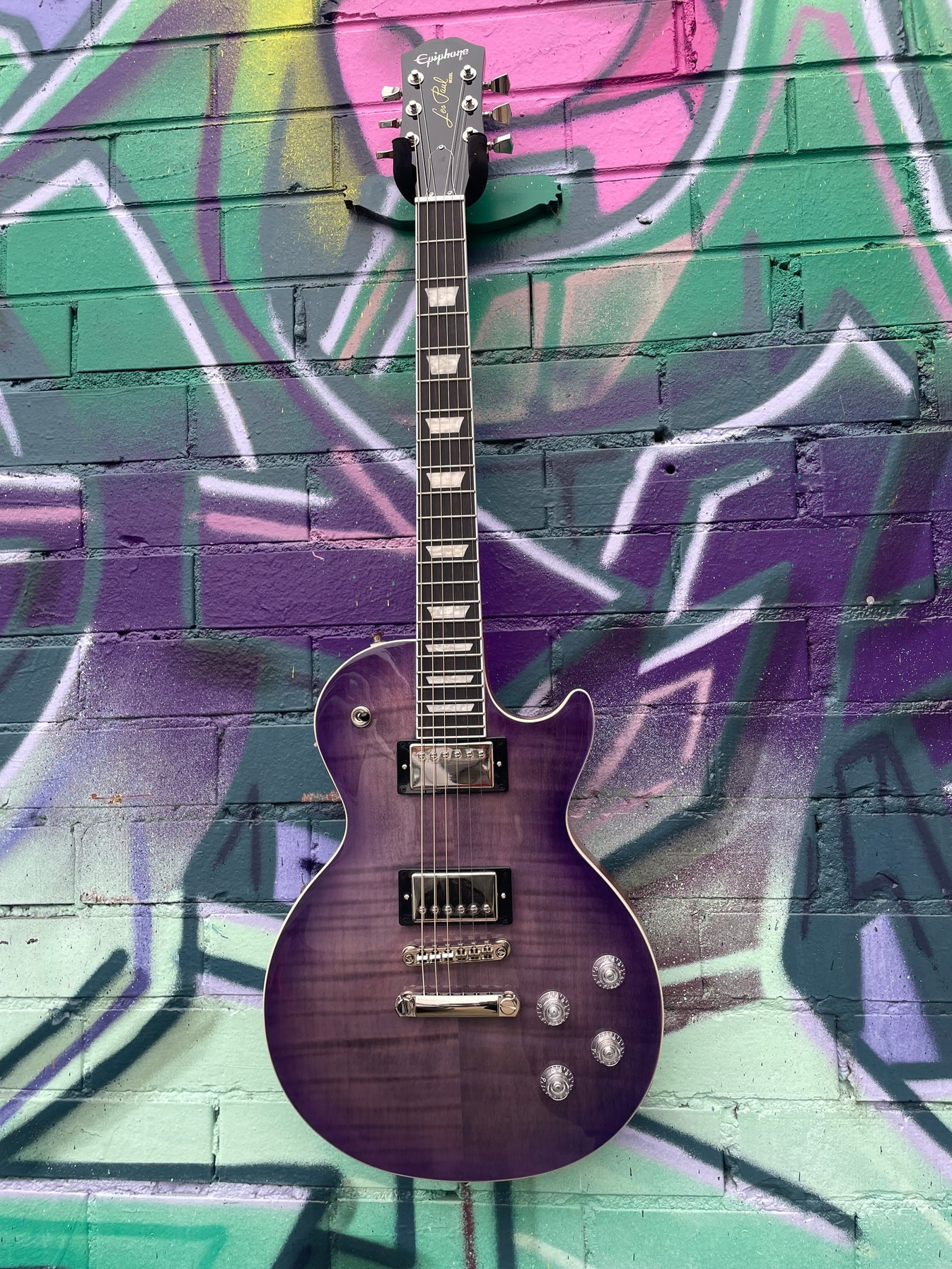 Epiphone Les Paul Modern Figured Electric Guitar - Purple Burst ...