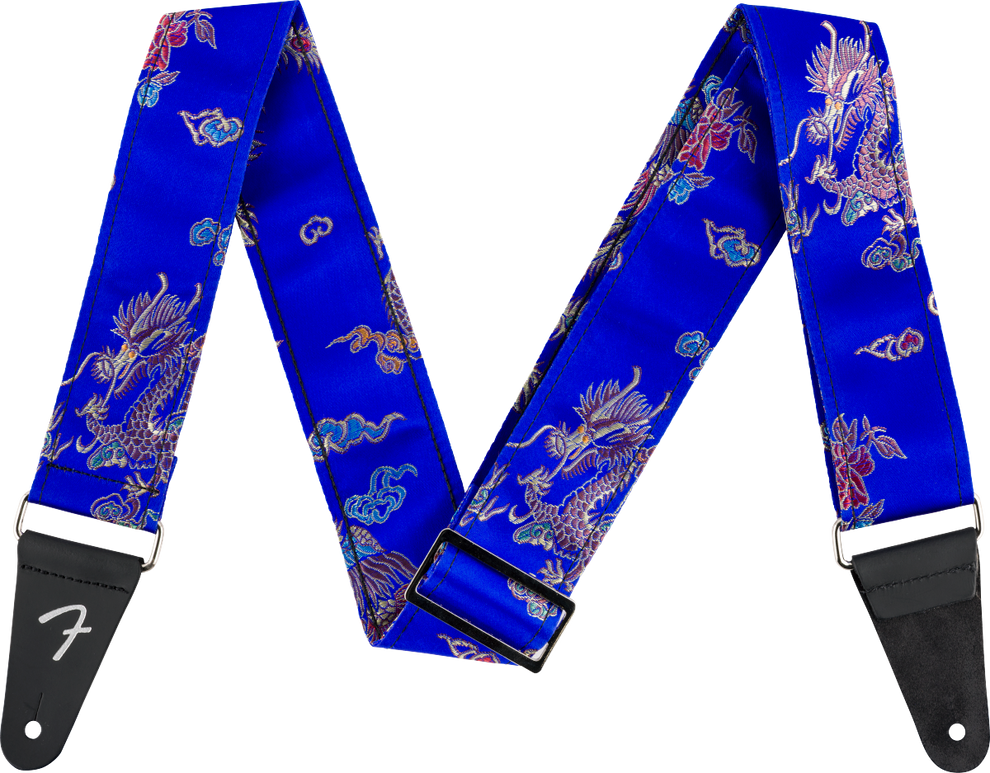 Fender Satin Dragon Strap - Royal Blue – Guitar Paradise