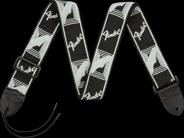 Fender Monogrammed Strap, Black/Light Grey/Dark Grey, 2" – Guitar Paradise