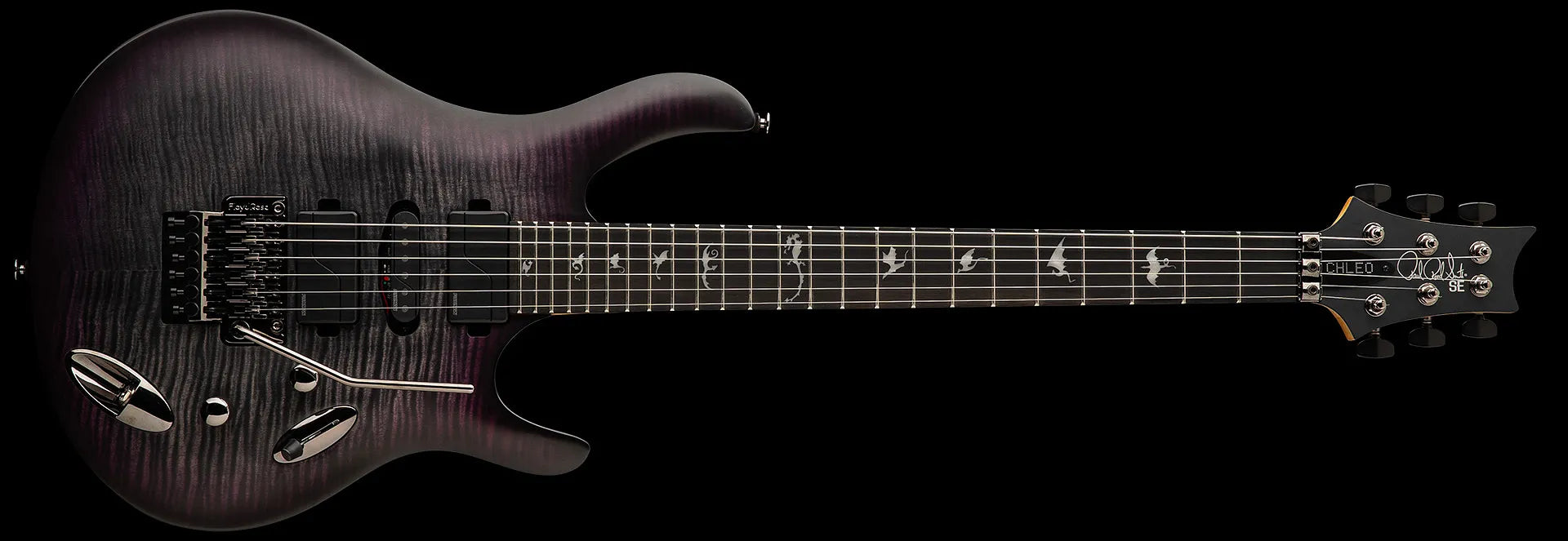 PRS SE CHLEO Herman Li Signature Electric Guitar - Charcoal Purple Bur ...