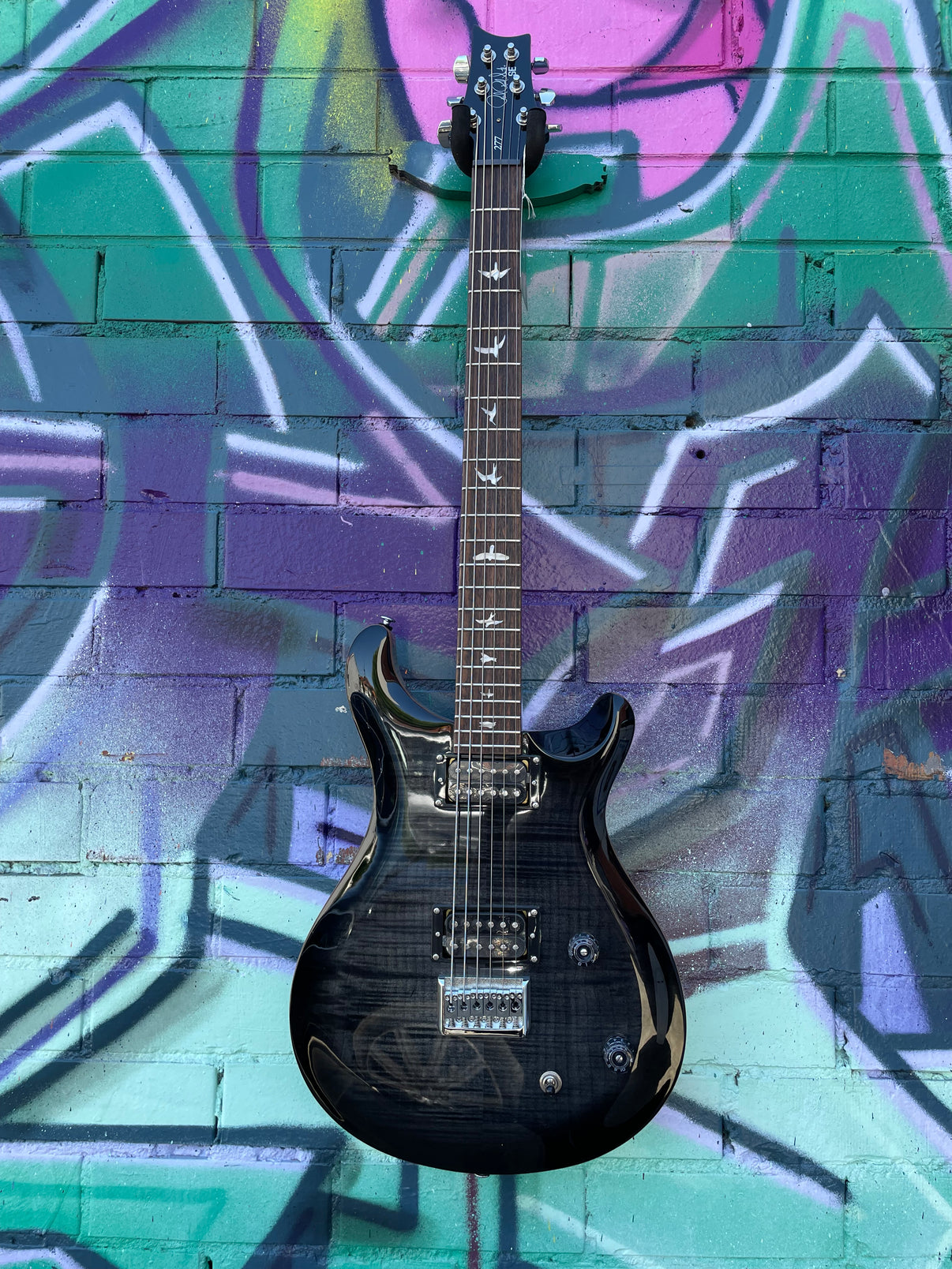 PRS SE 277 Baritone Electric Guitar - Charcoal Burst – Guitar Paradise