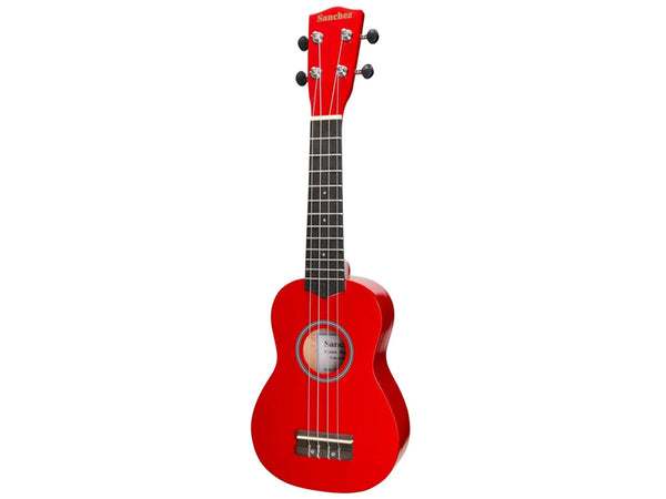 Sanchez 'Colour Series' Soprano Ukulele- Red – Guitar Paradise