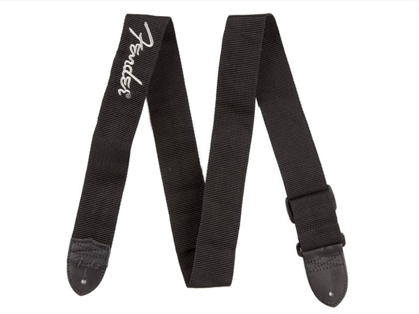 Fender Logo Strap, Black/Gray Logo, 2" – Guitar Paradise